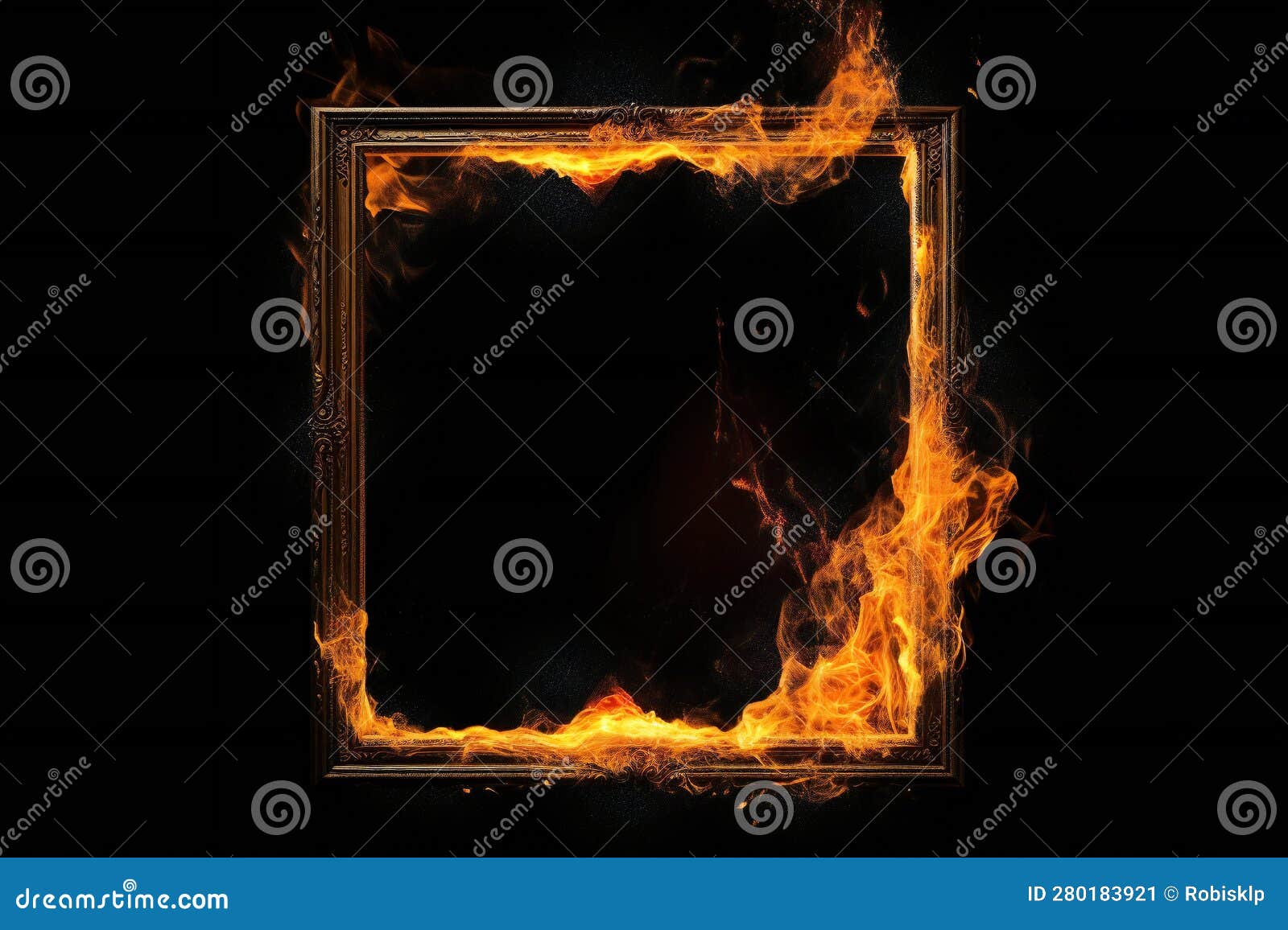 Blazing Inferno: The Wrath Of A Forest Fire Royalty-Free Stock Image ...