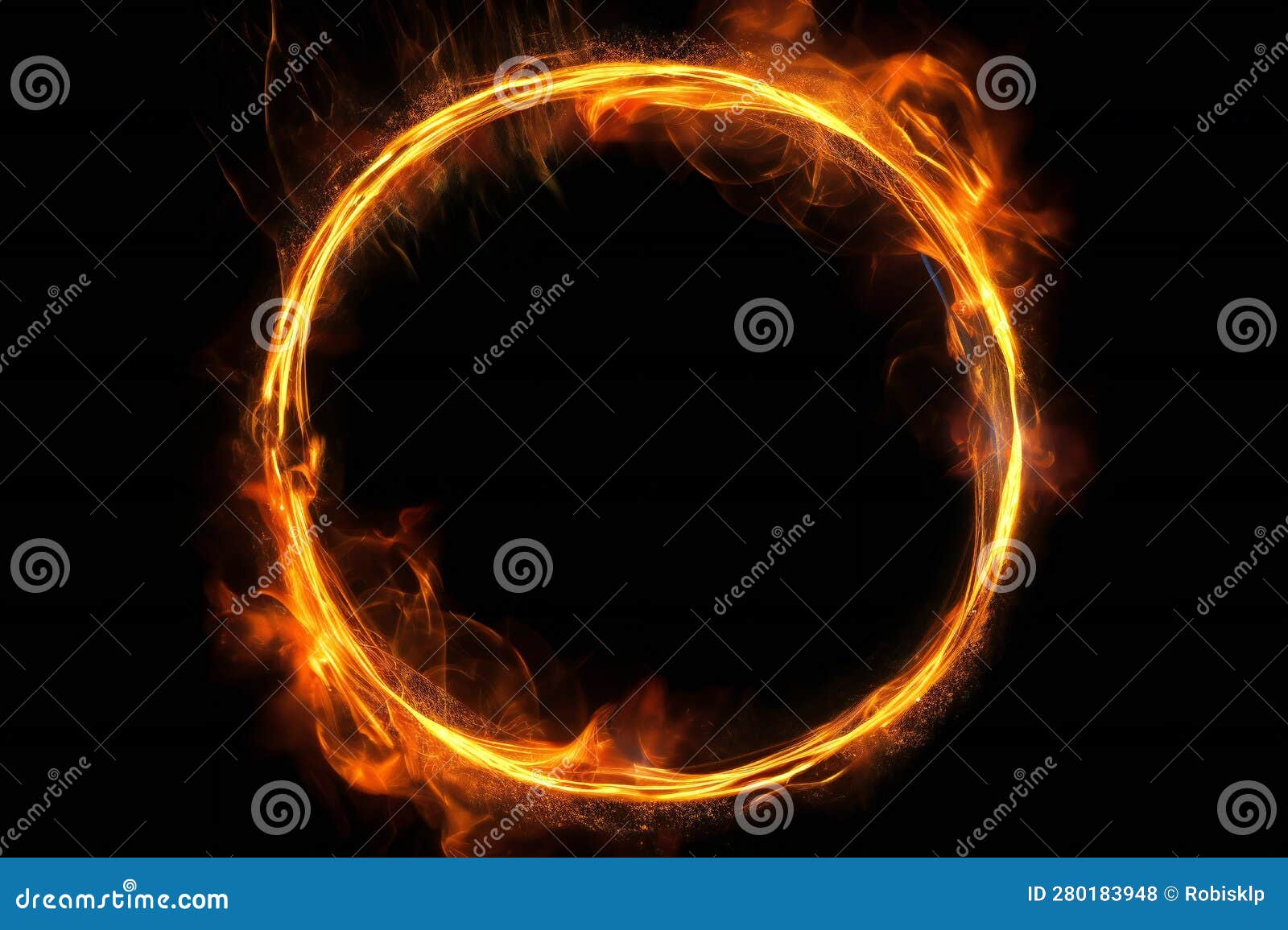 Blazing Inferno: Intense Fire Flames Dance On A Dark Orange Canvas ...