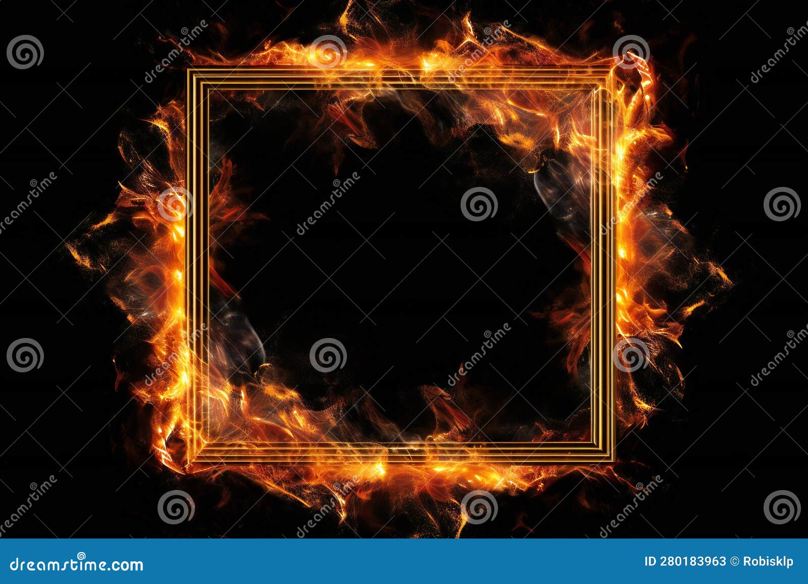 Blazing Inferno: The Wrath Of A Forest Fire Royalty-Free Stock Image ...