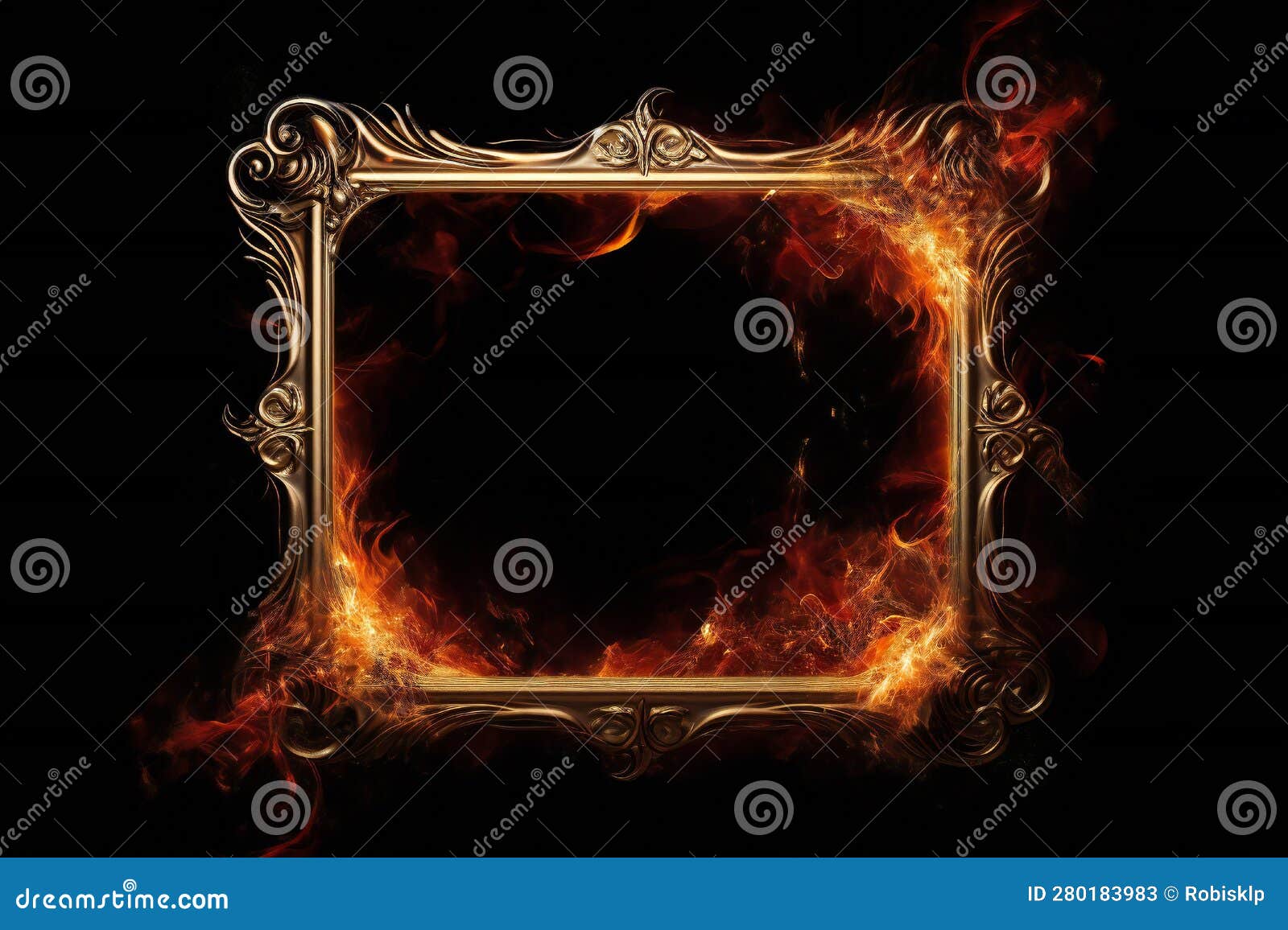 Blazing Inferno: The Wrath Of A Forest Fire Royalty-Free Stock Image ...