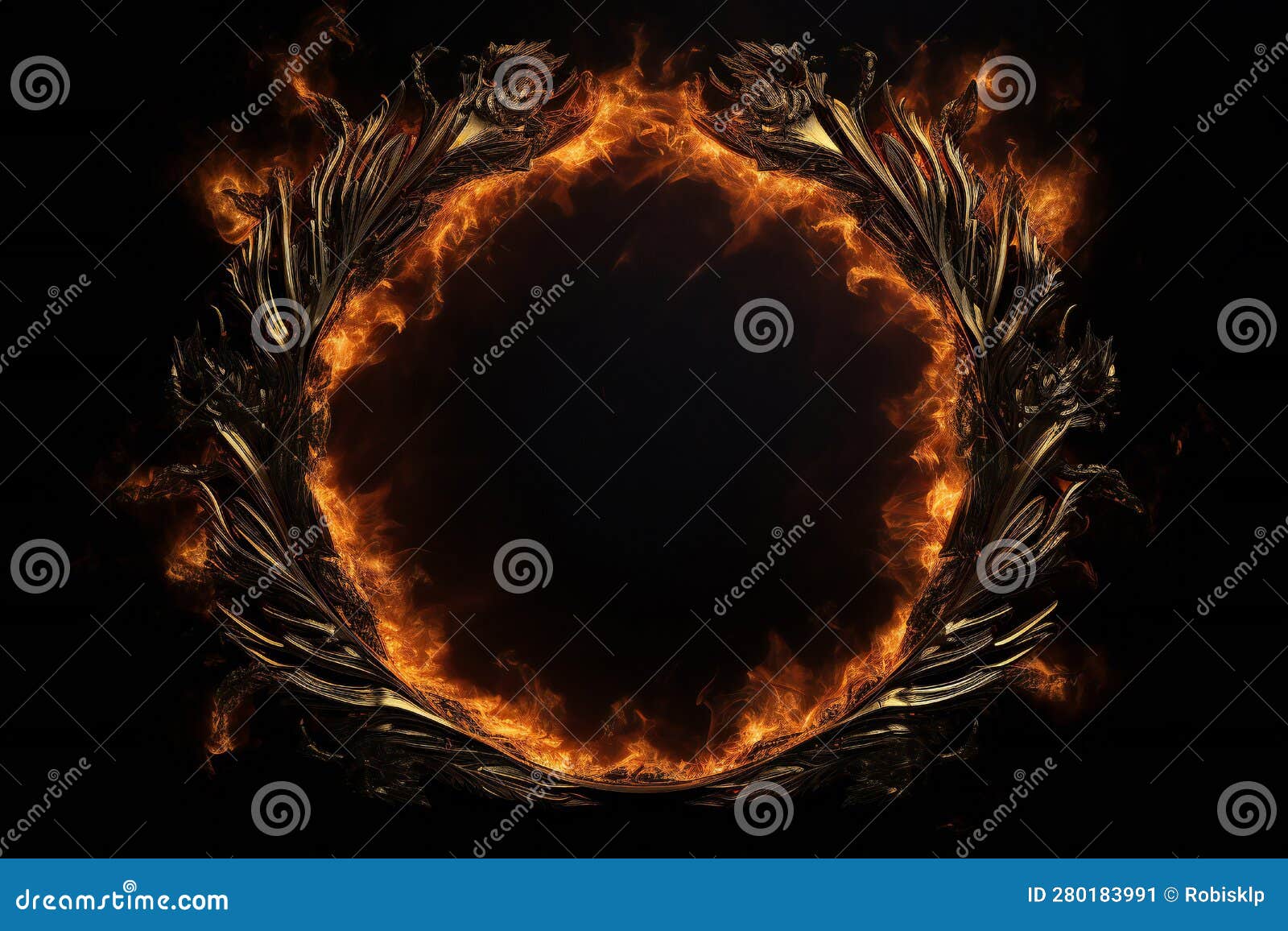 Blazing Inferno: The Wrath Of A Forest Fire Royalty-Free Stock Image ...