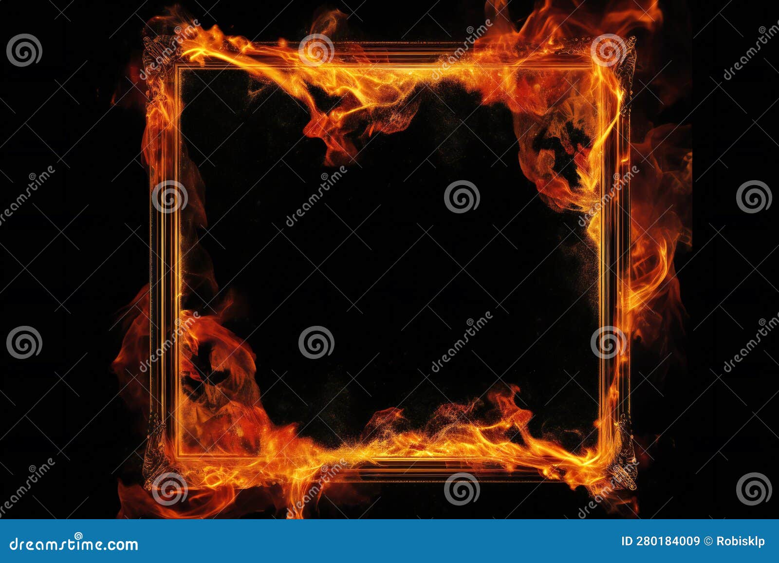 Blazing Inferno: The Wrath Of A Forest Fire Royalty-Free Stock ...