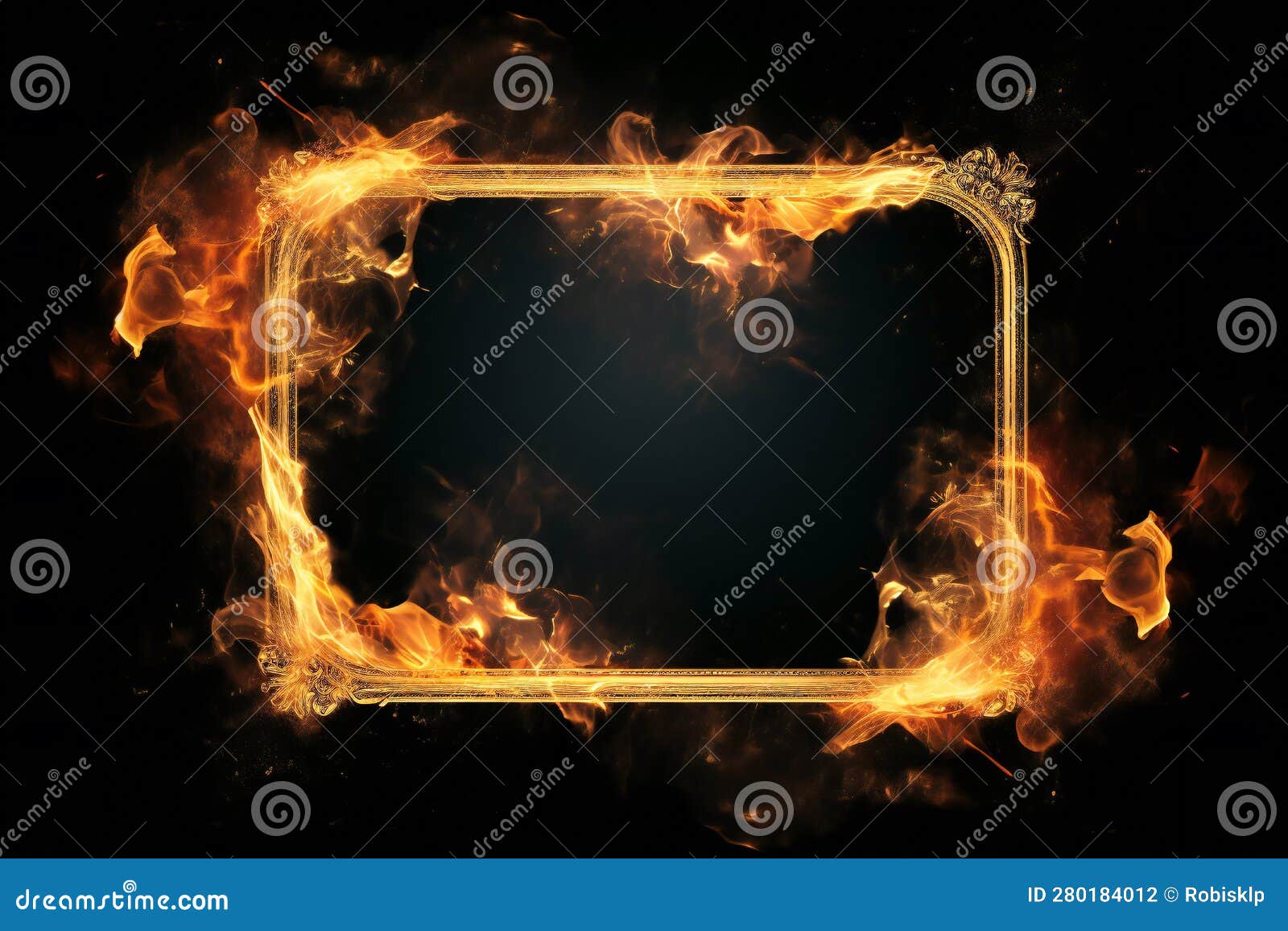 Blazing Inferno: The Wrath Of A Forest Fire Royalty-Free Stock Image ...