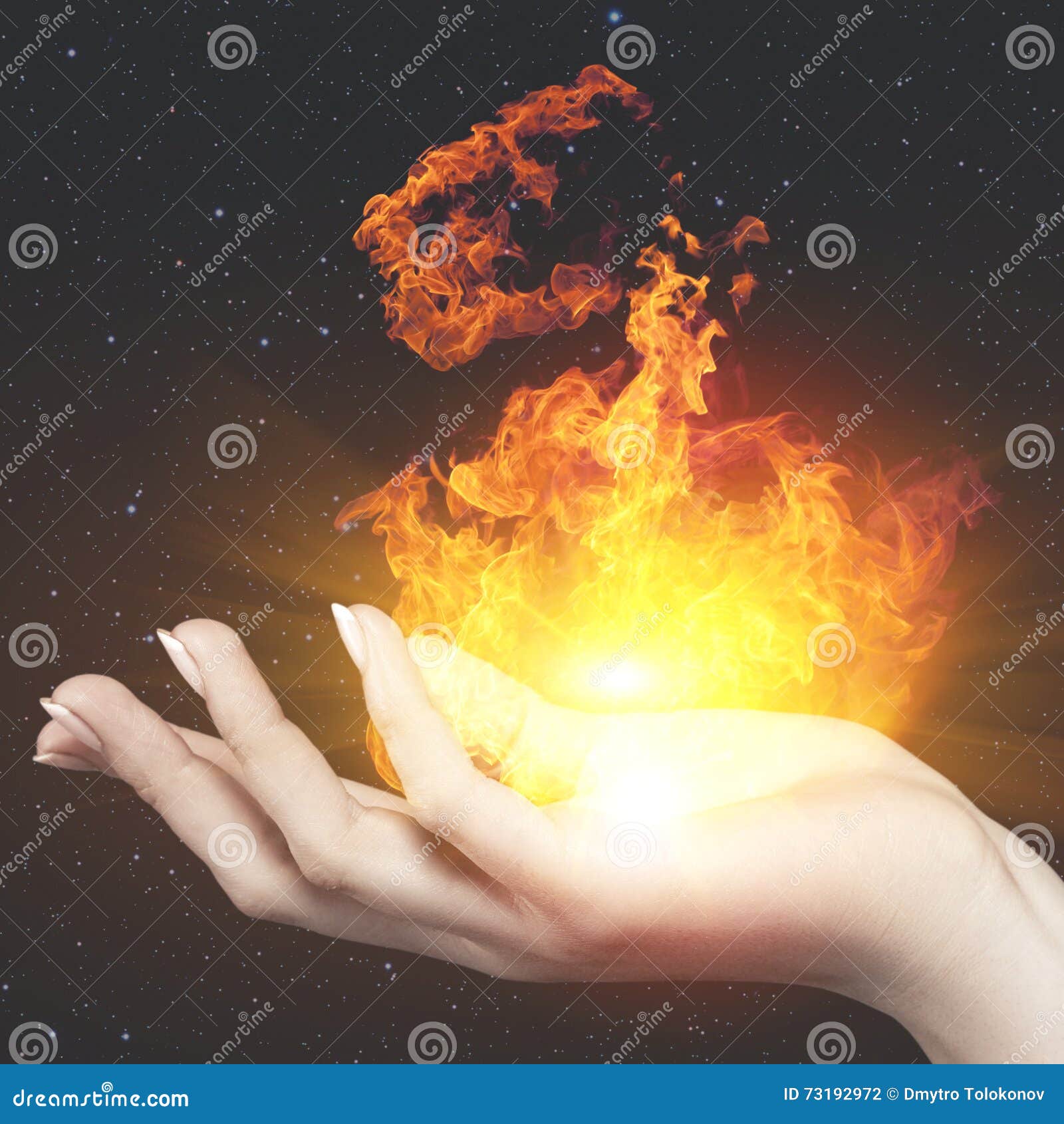 Burning Fire of the Knowledge Stock Illustration - Illustration of ...