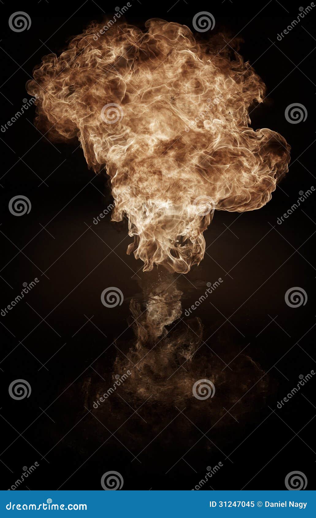 Burning fire stream stock image. Image of burn, mirror - 31247045