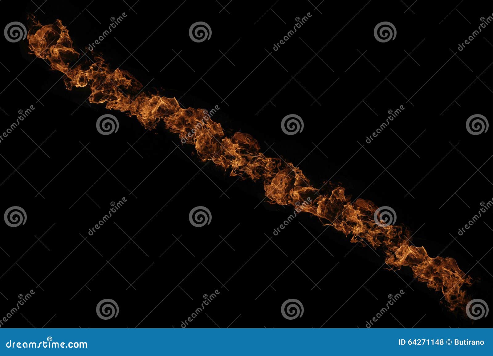 Burning fire trail stock photo. Image of black, fire - 64271148