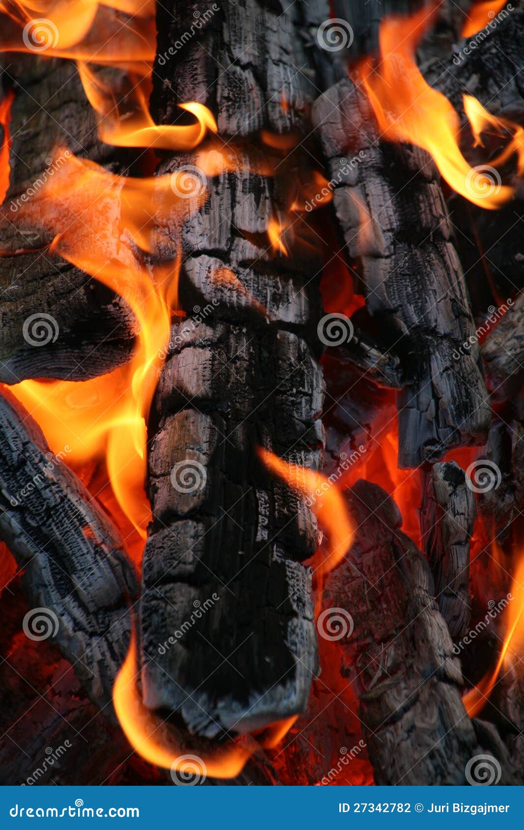 Burning fire wood stock photo. Image of embers, glowing - 27342782