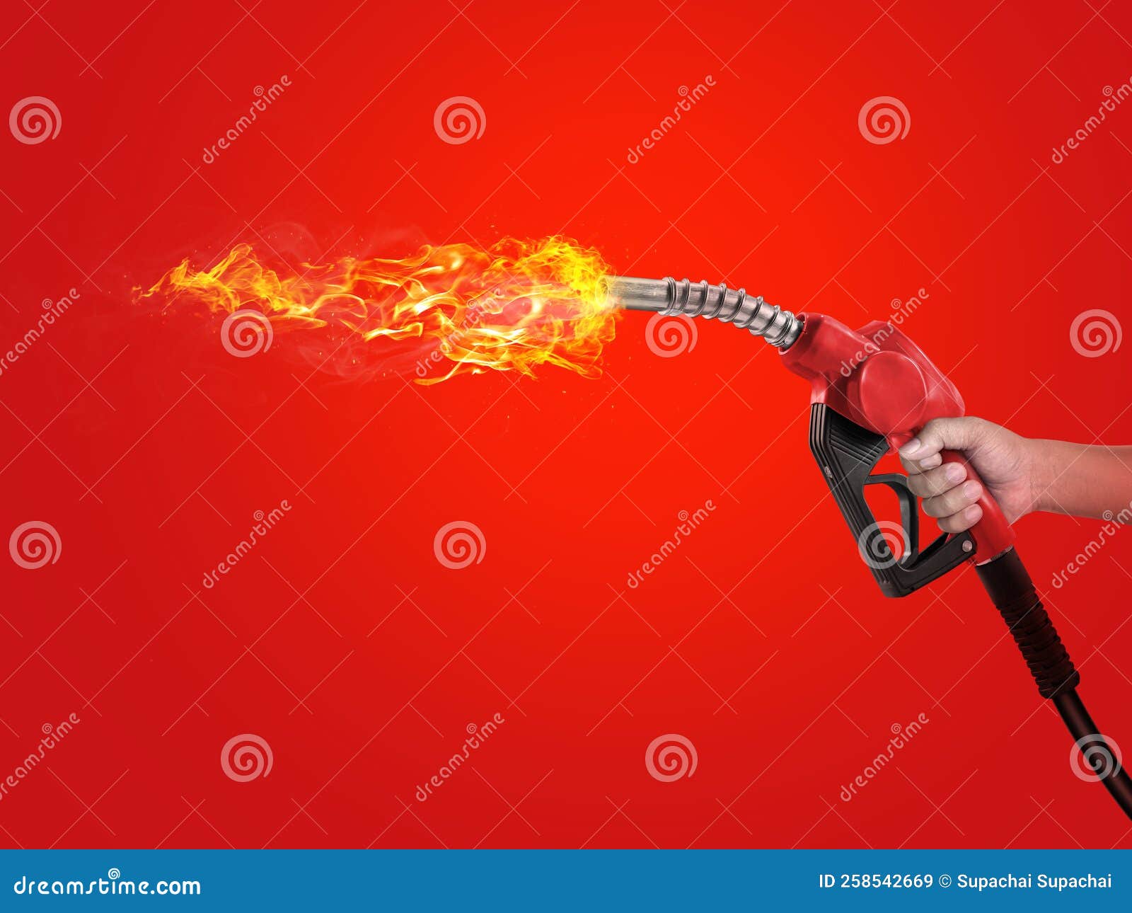 Burning Flame Fuel Pump Head Editorial Stock Image - Image of petroleum ...