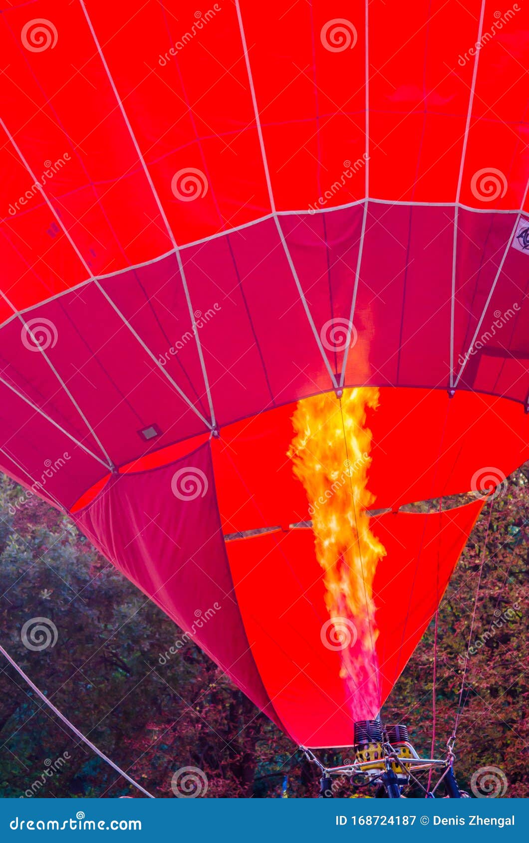 Burning Flame from a Hot Air Balloon Stock Image - Image of propane ...