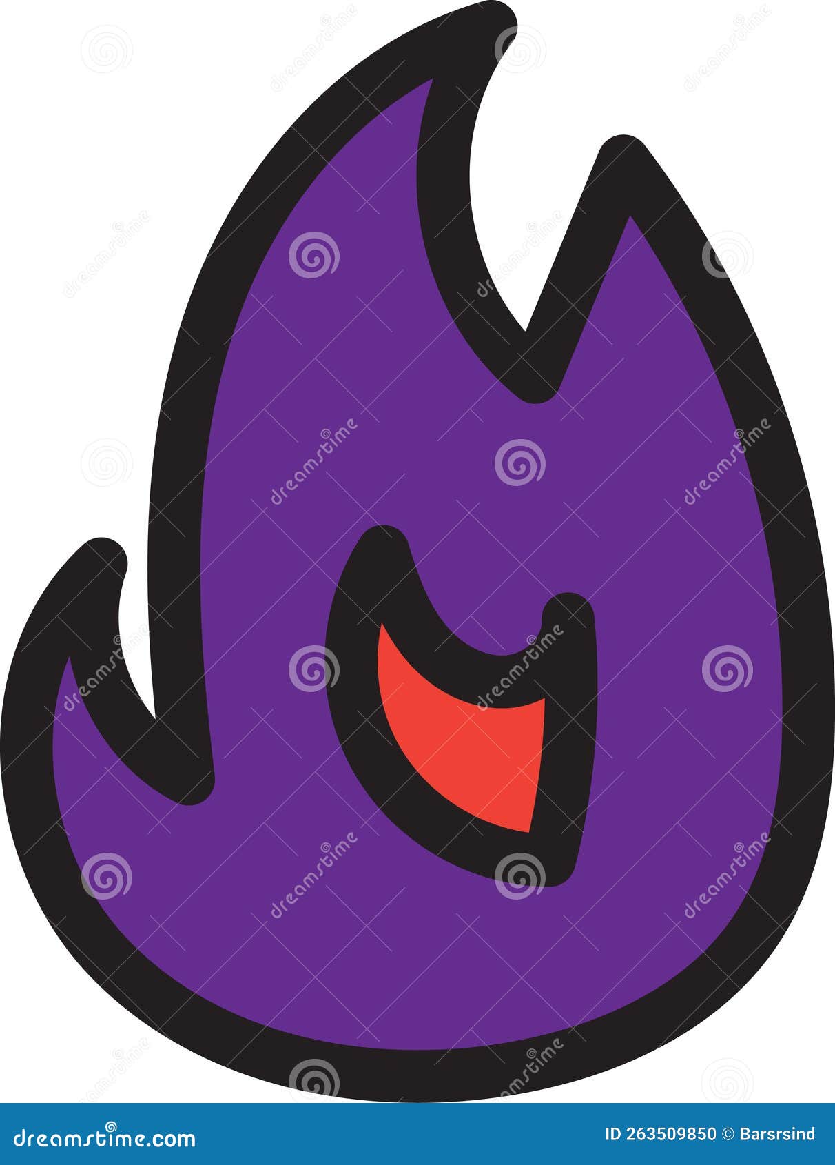 Burning Flame for Make Lab Experiment Icon Vector Stock Vector ...
