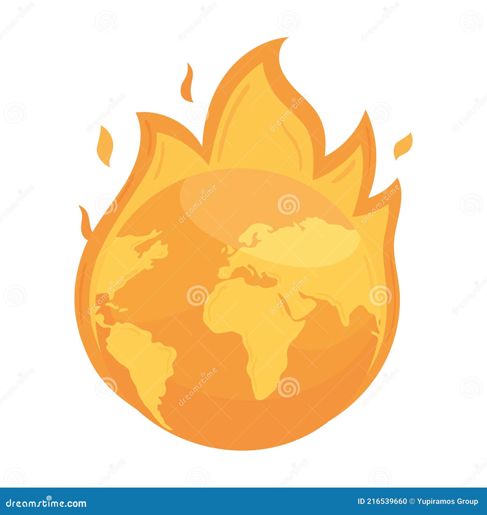World On Fire Clipart