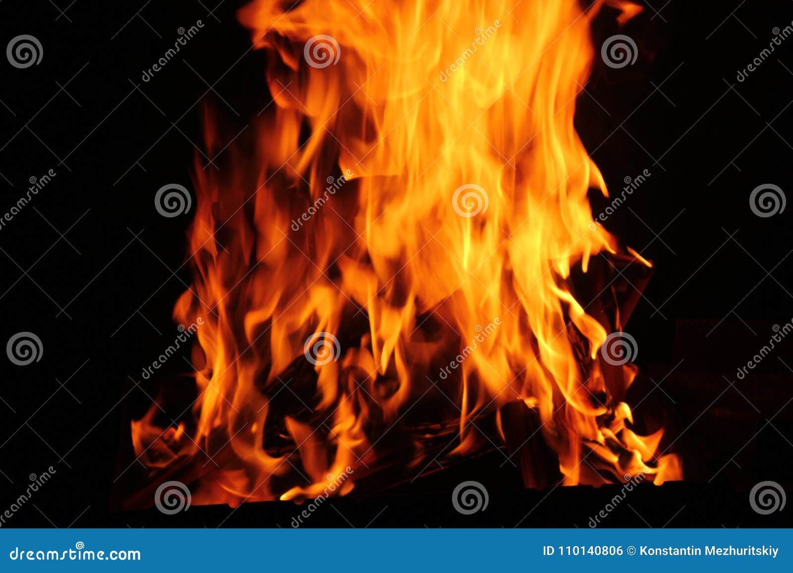 Burning Flames Close-up Background Stock Photo - Image of explosion ...