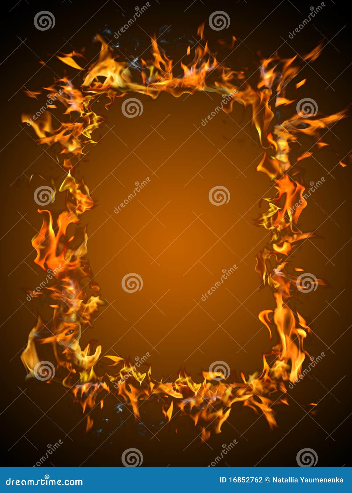 Burning Frame With Arrow Stock Image | CartoonDealer.com #2793013
