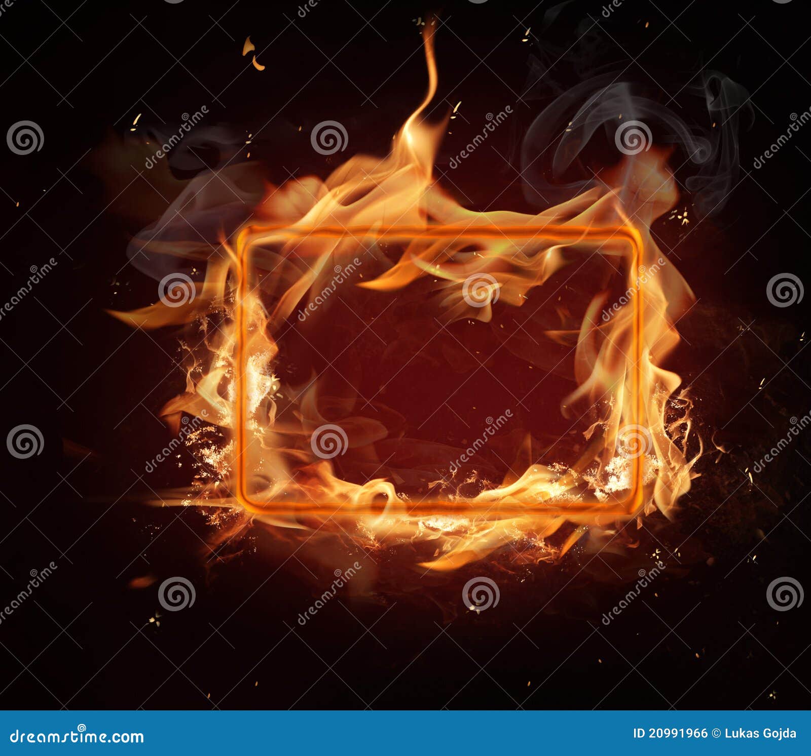 Burning frame stock illustration. Illustration of grungy - 20991966
