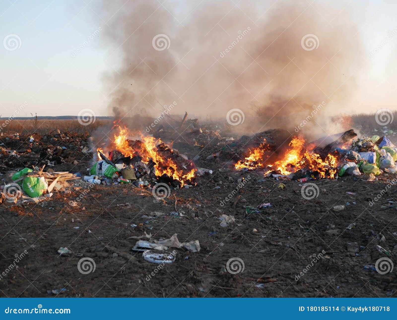 Burning Garbage Dump. Burning Garbage. Concern for the Environment ...