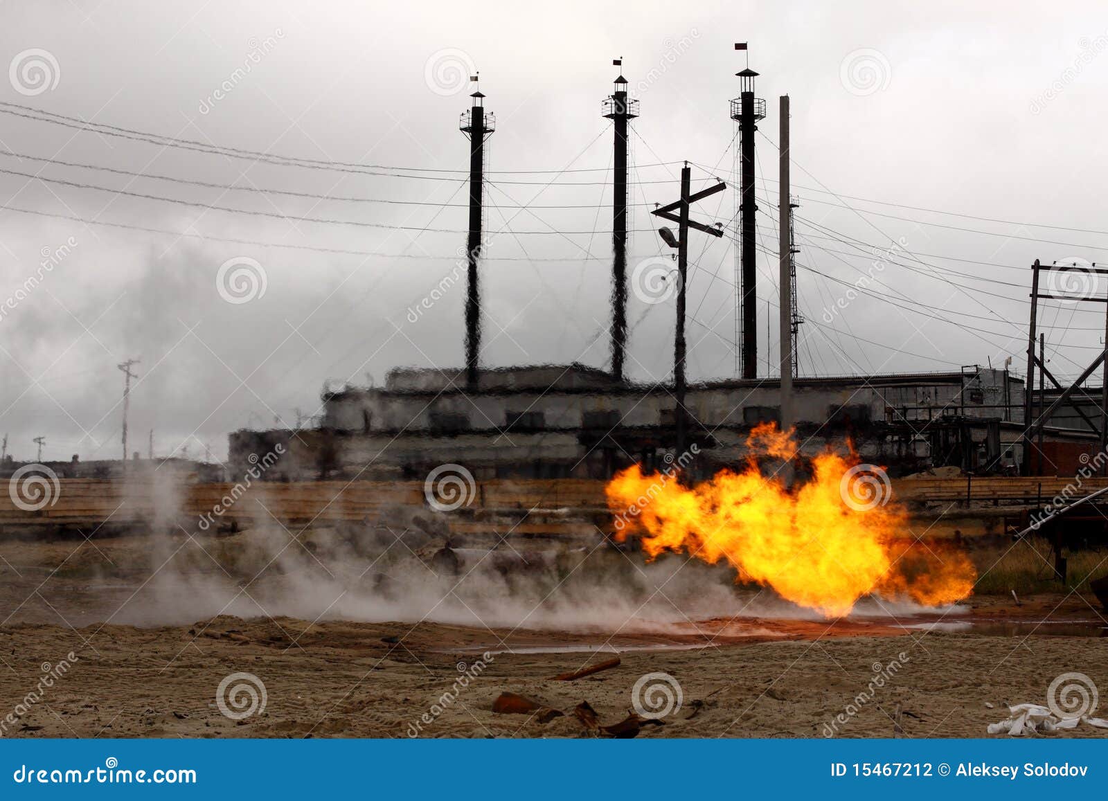 Burning gas stock photo. Image of yamal, heat, burn, north - 15467212