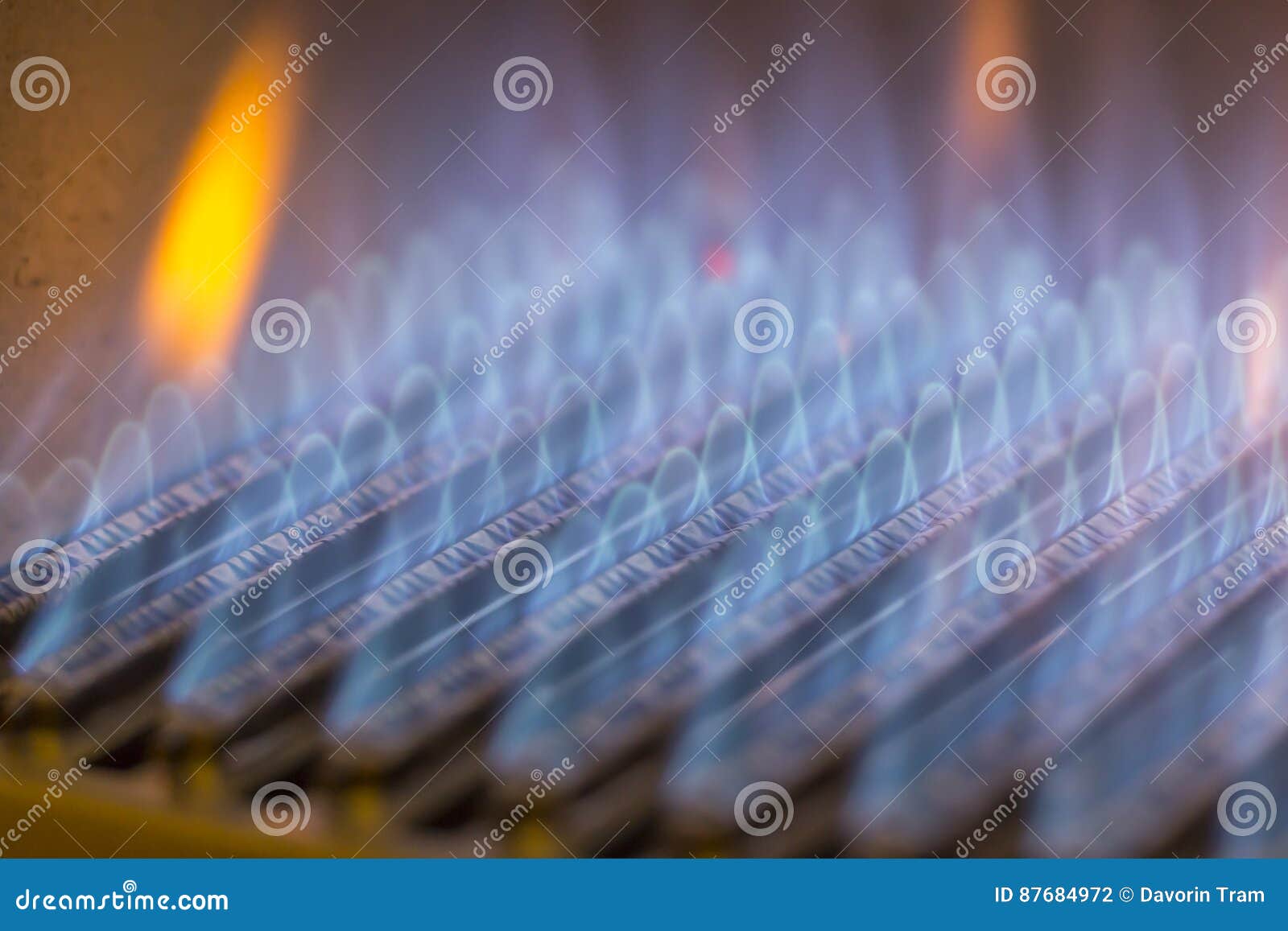 Burning gas stock photo. Image of domestic, methane, oven - 87684972