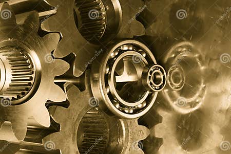 Burning gears stock photo. Image of concept, pinion, mechanism - 2646622