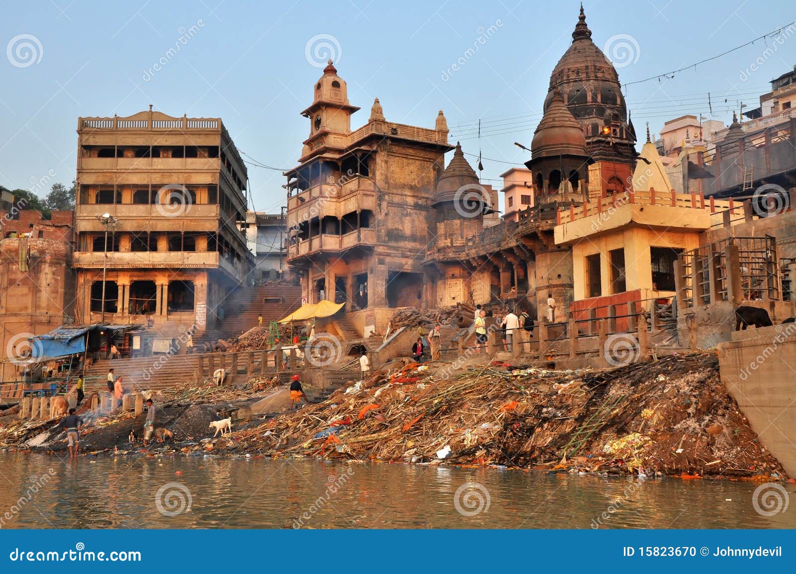 Burning Ghat in Varanasi, India Editorial Image - Image of ancient ...