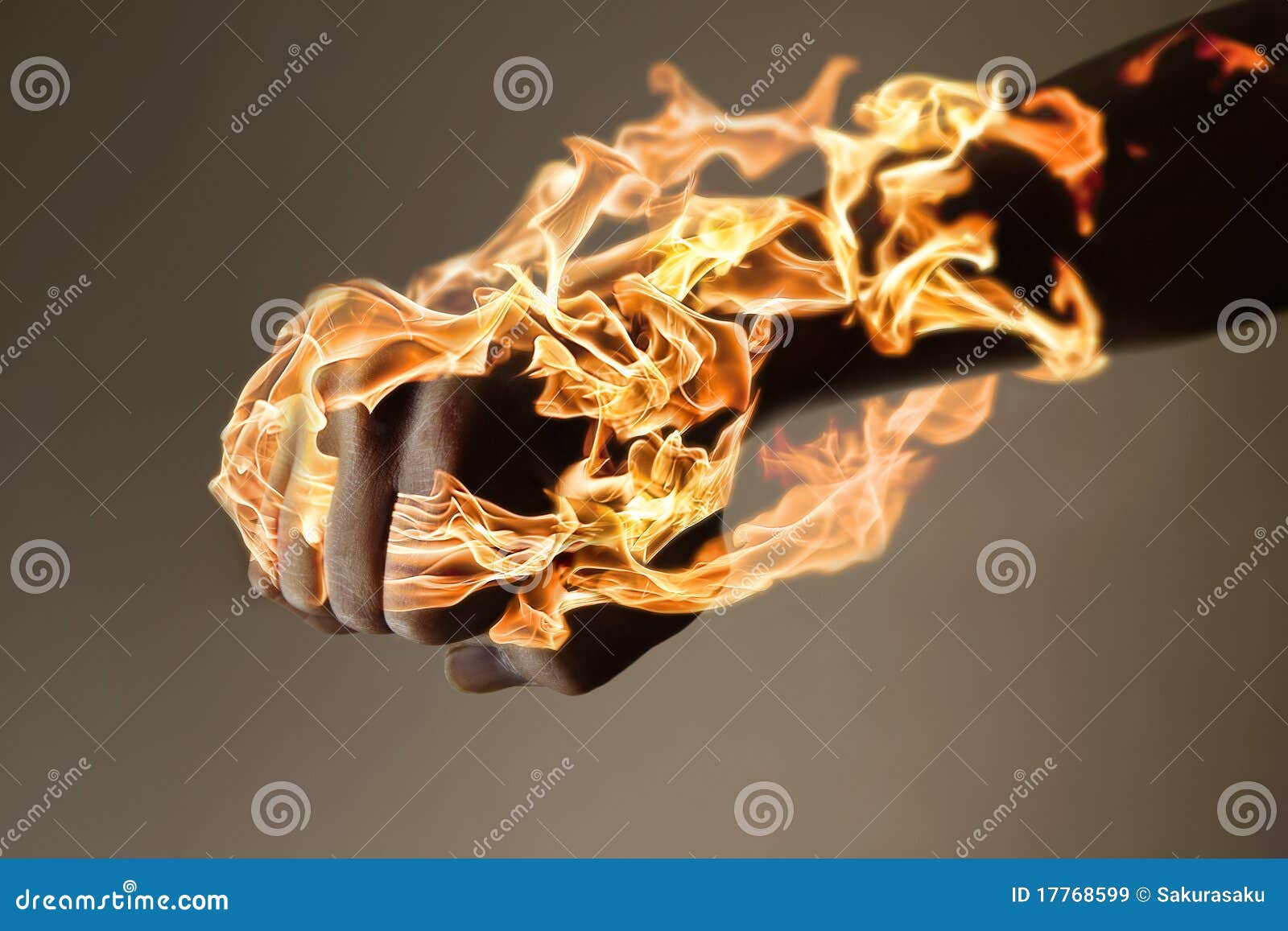 Burning Hand stock image. Image of fire, force, hand - 17768599