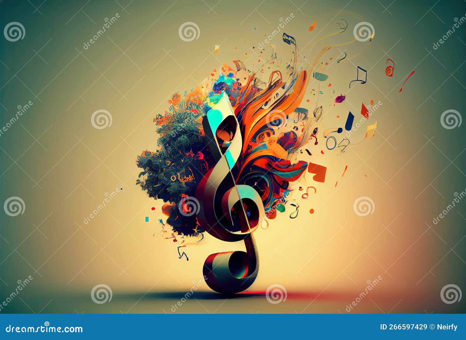 Burning Headphones, Music Concept Stock Illustration - Illustration of ...