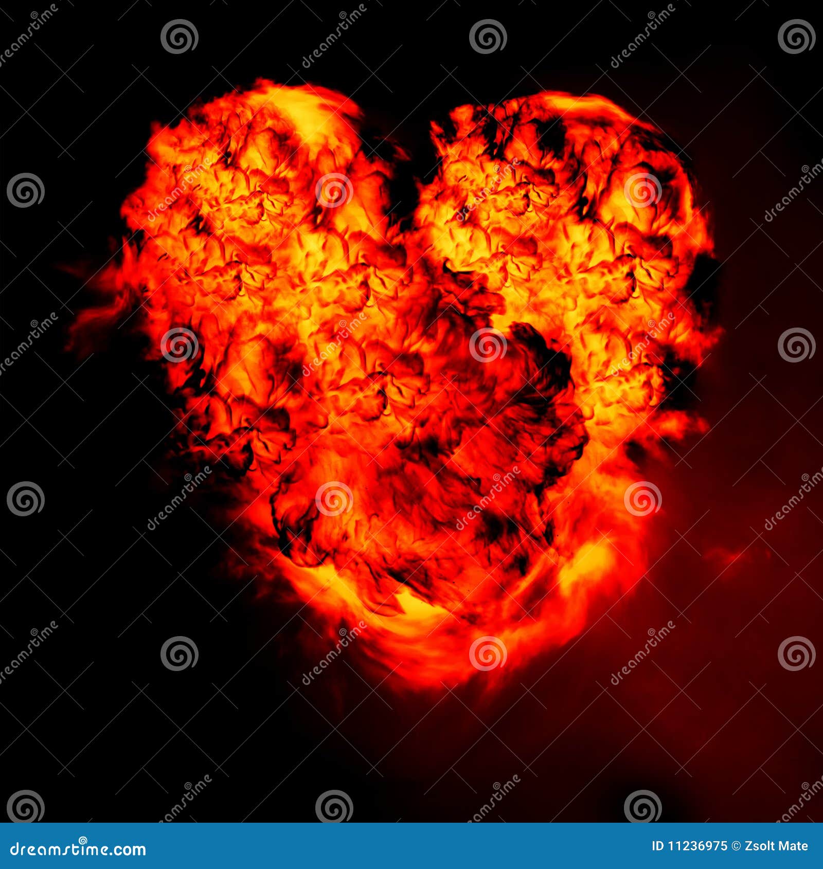 Burning heart stock image. Image of fire, heat, abstract - 11236975