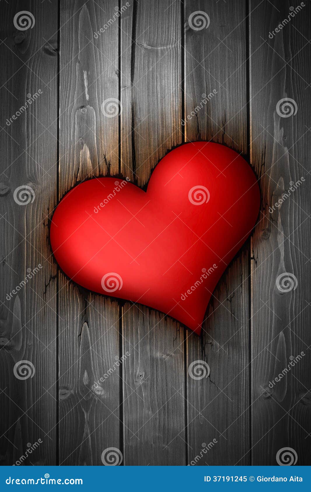 Burning heart stock illustration. Illustration of burning - 37191245