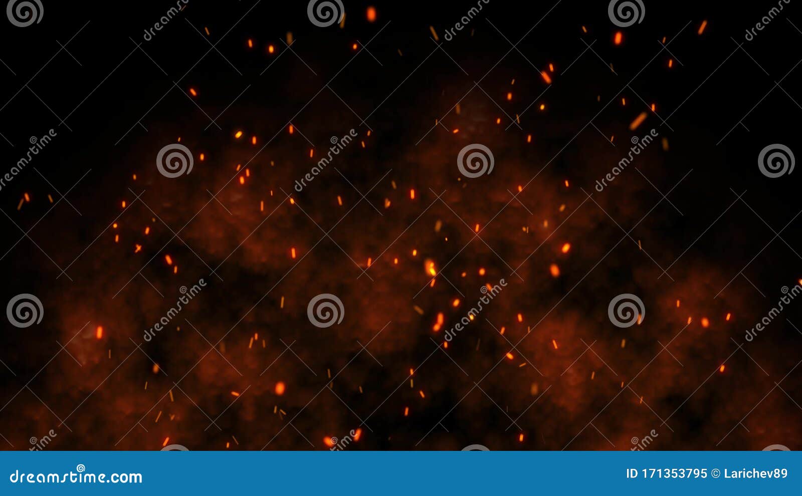 Rising Embers On Black Background Stock Image | CartoonDealer.com ...