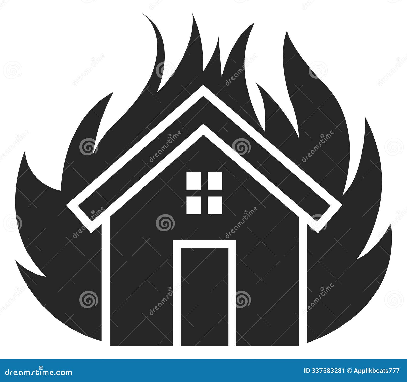 Burning House In The Village. Fire In The Village. Fire In The House ...