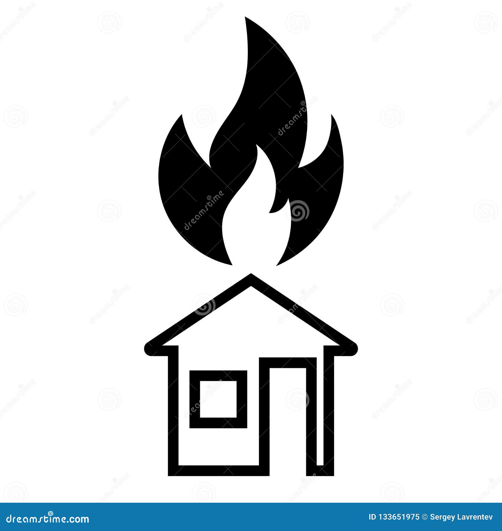 Burning House In The Village. Fire In The Village. Fire In The House ...