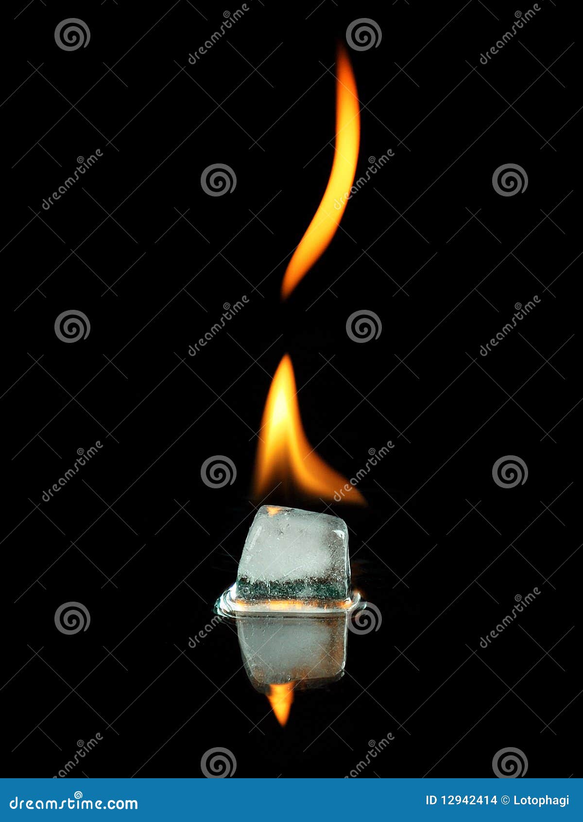 Burning Ice stock photo. Image of devil, flames, cubes - 12942414