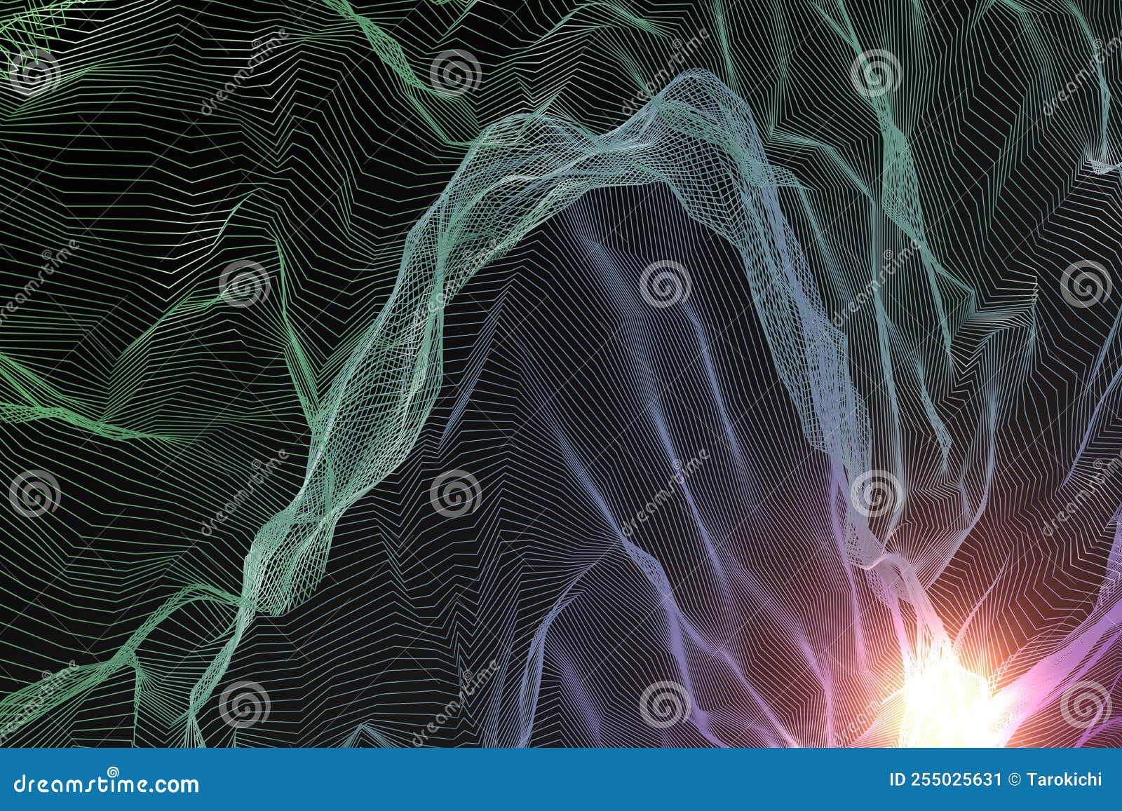 A Burning Image. Futuristic Image. Different Dimensional Space ...