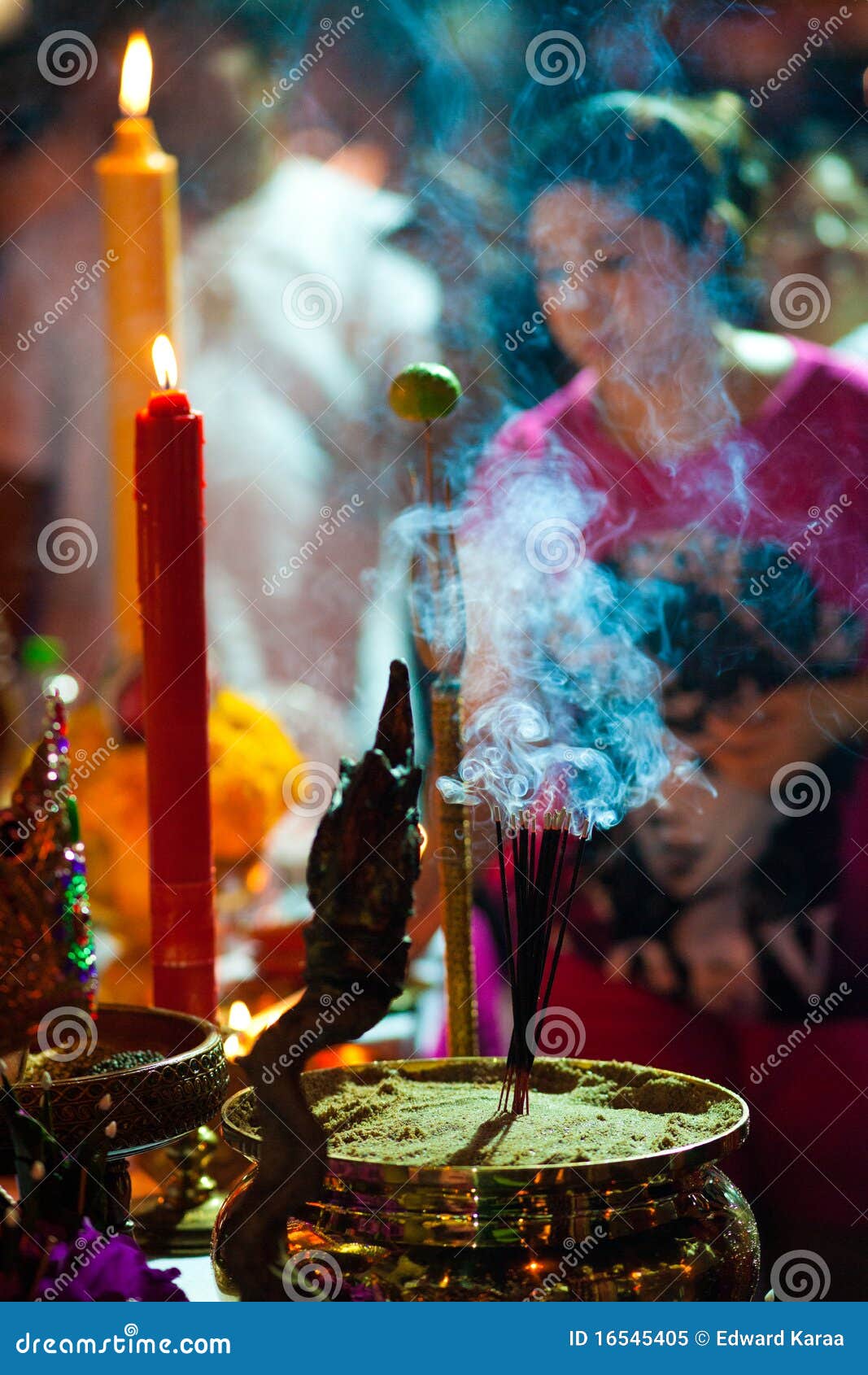 Burning Incense editorial image. Image of temple, asia - 16545405