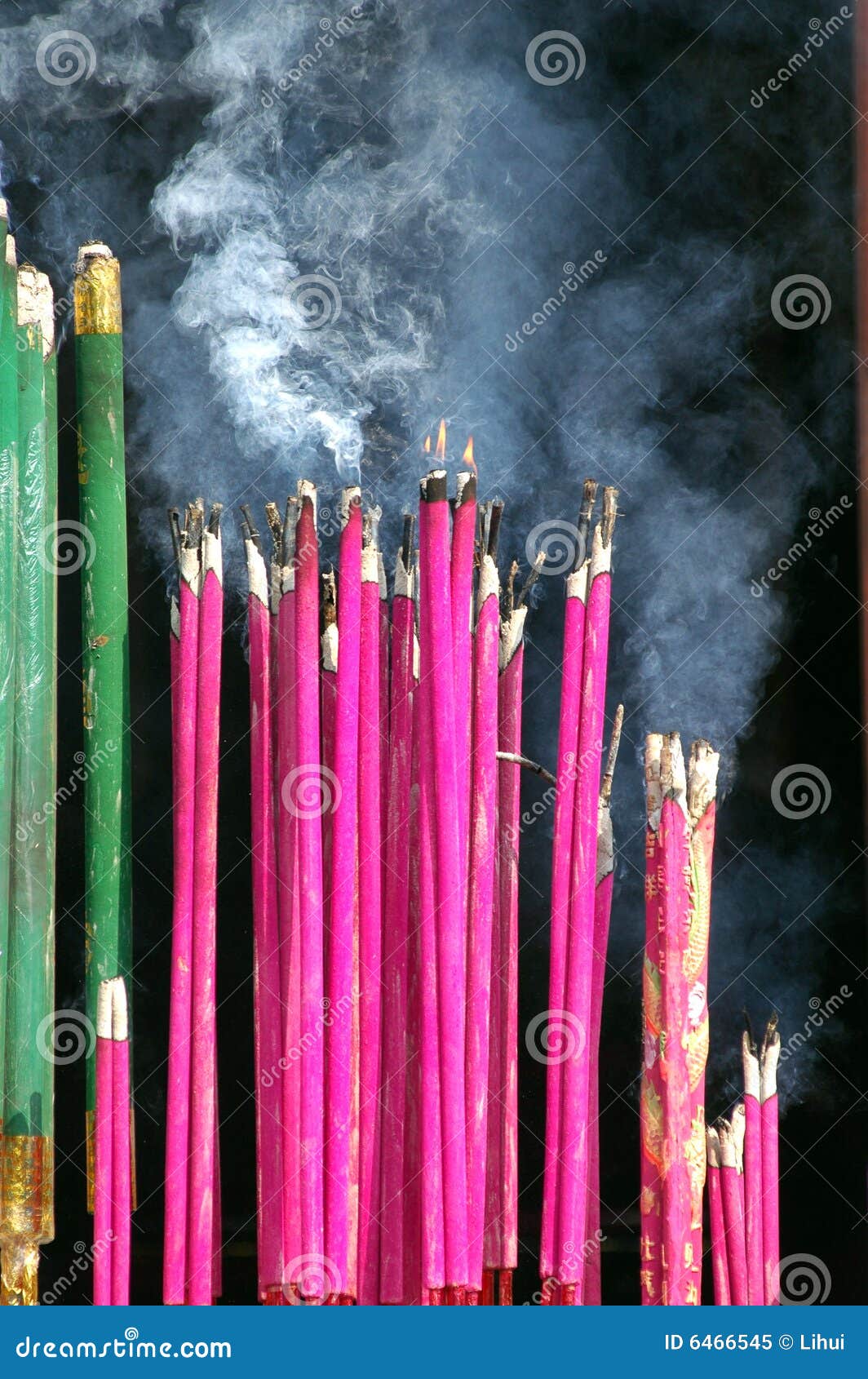 Burning incense stock image. Image of buddha, asia, incense - 6466545