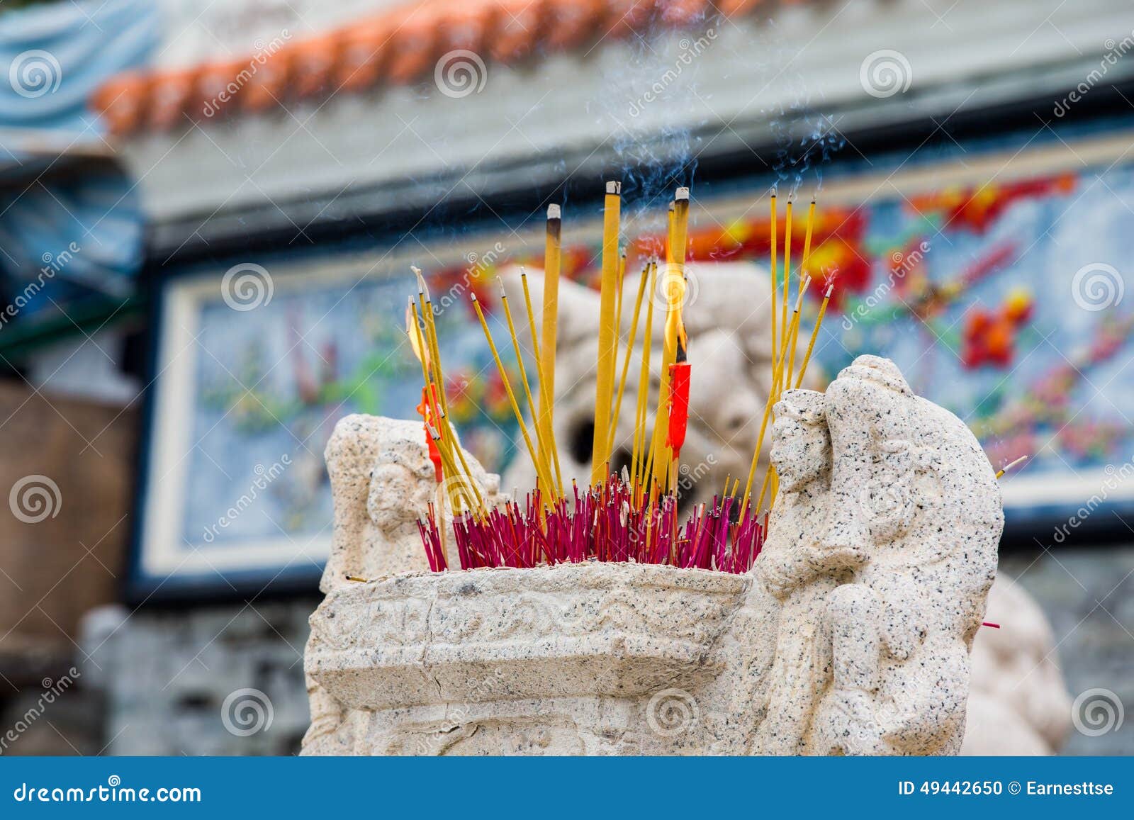 Burning Incense stock photo. Image of burning, asian - 49442650