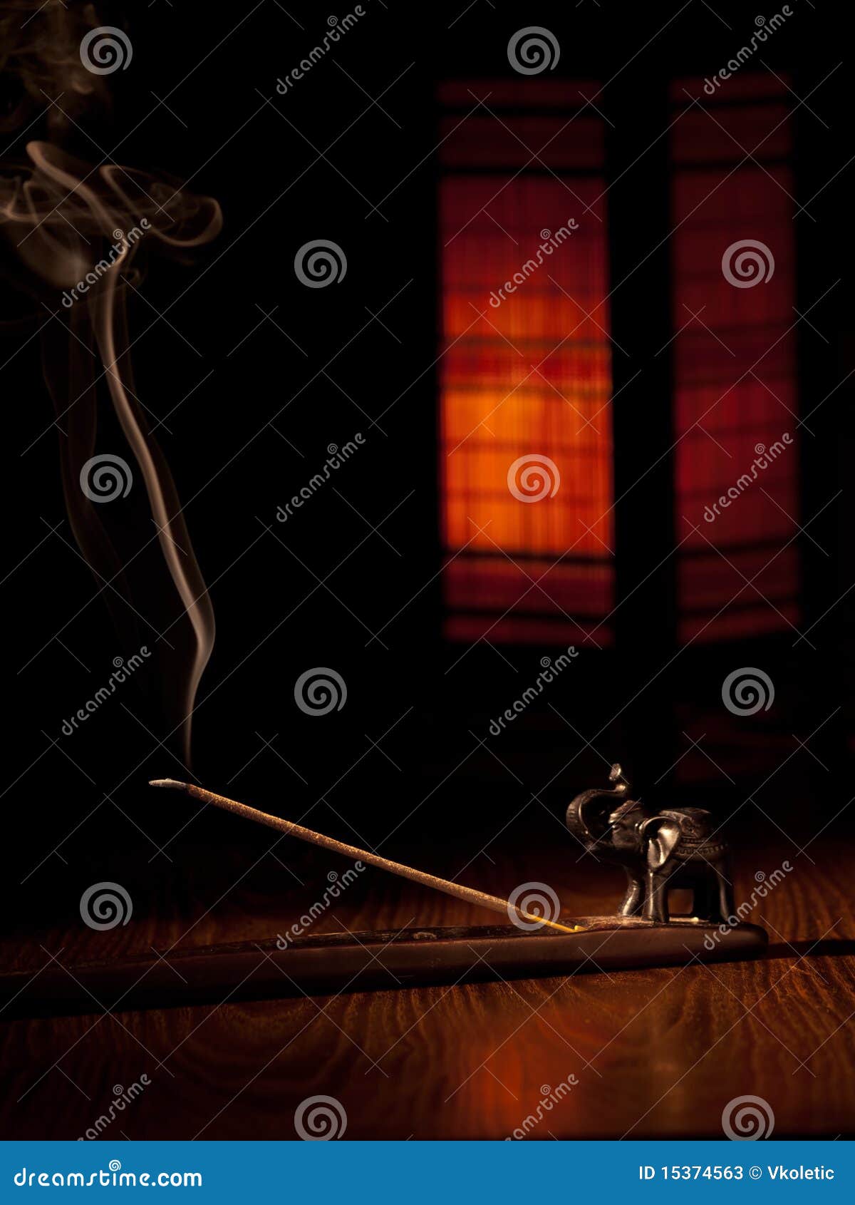 Burning incense stick stock image. Image of stick, beauty - 15374563