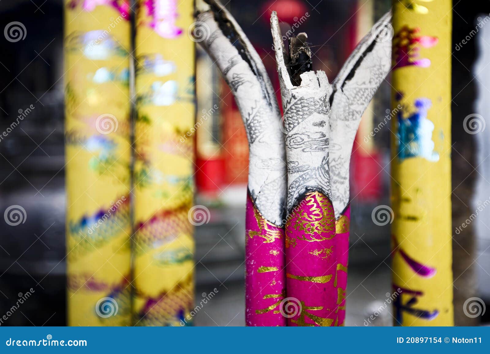 Burning incense sticks stock photo. Image of color, belief - 20897154
