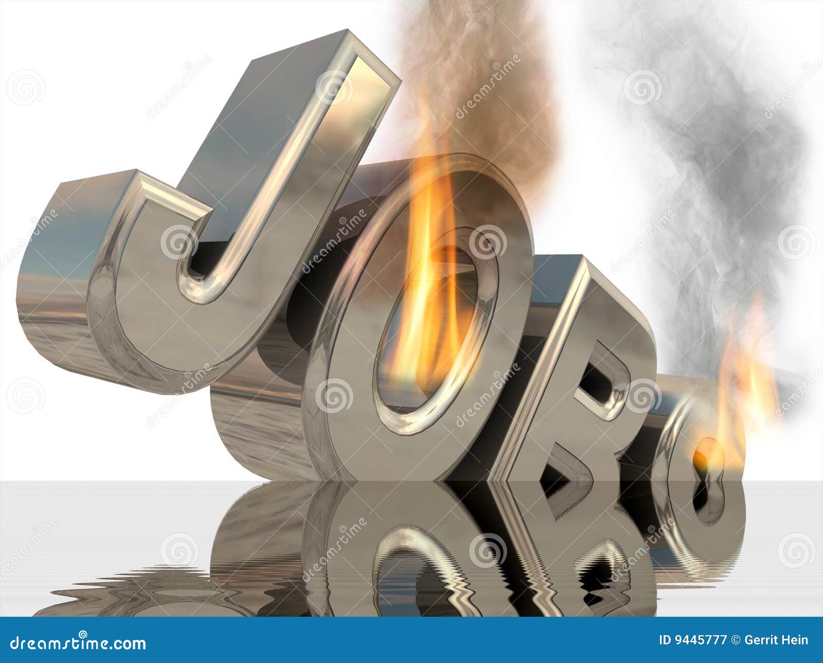 Burning job. stock illustration. Illustration of money - 9445777