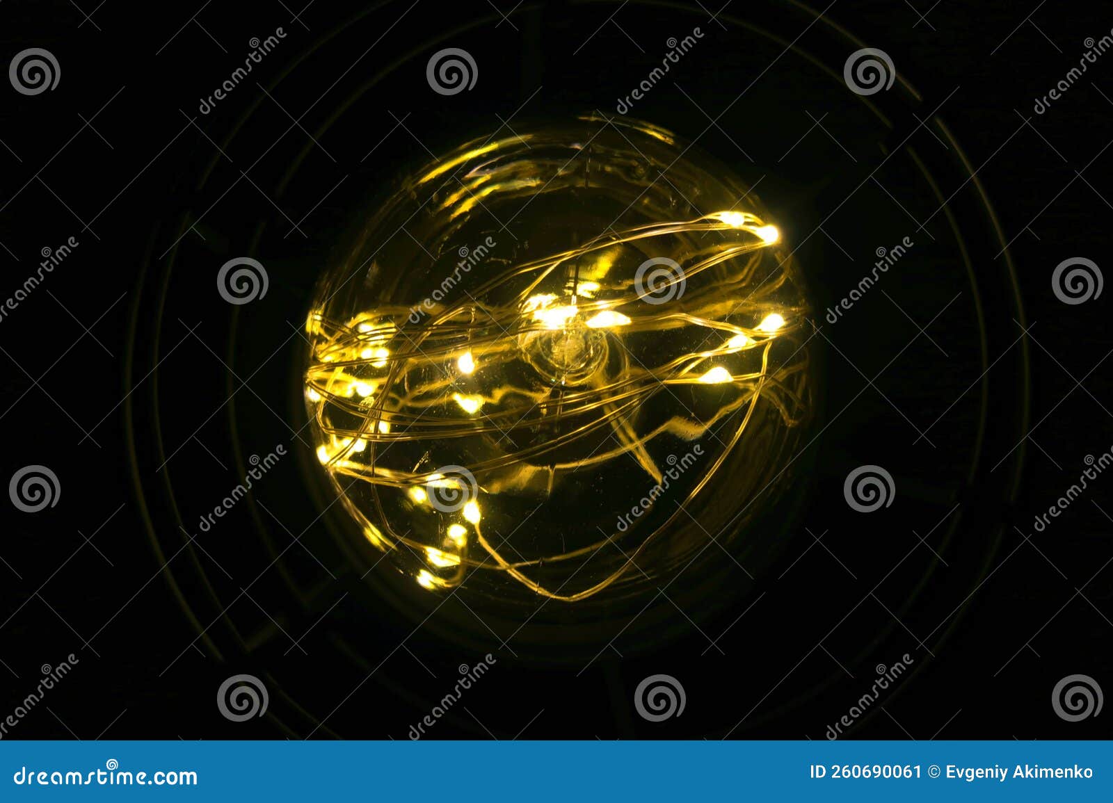 Burning Lamp in the Dark, Background Stock Image - Image of lighting ...