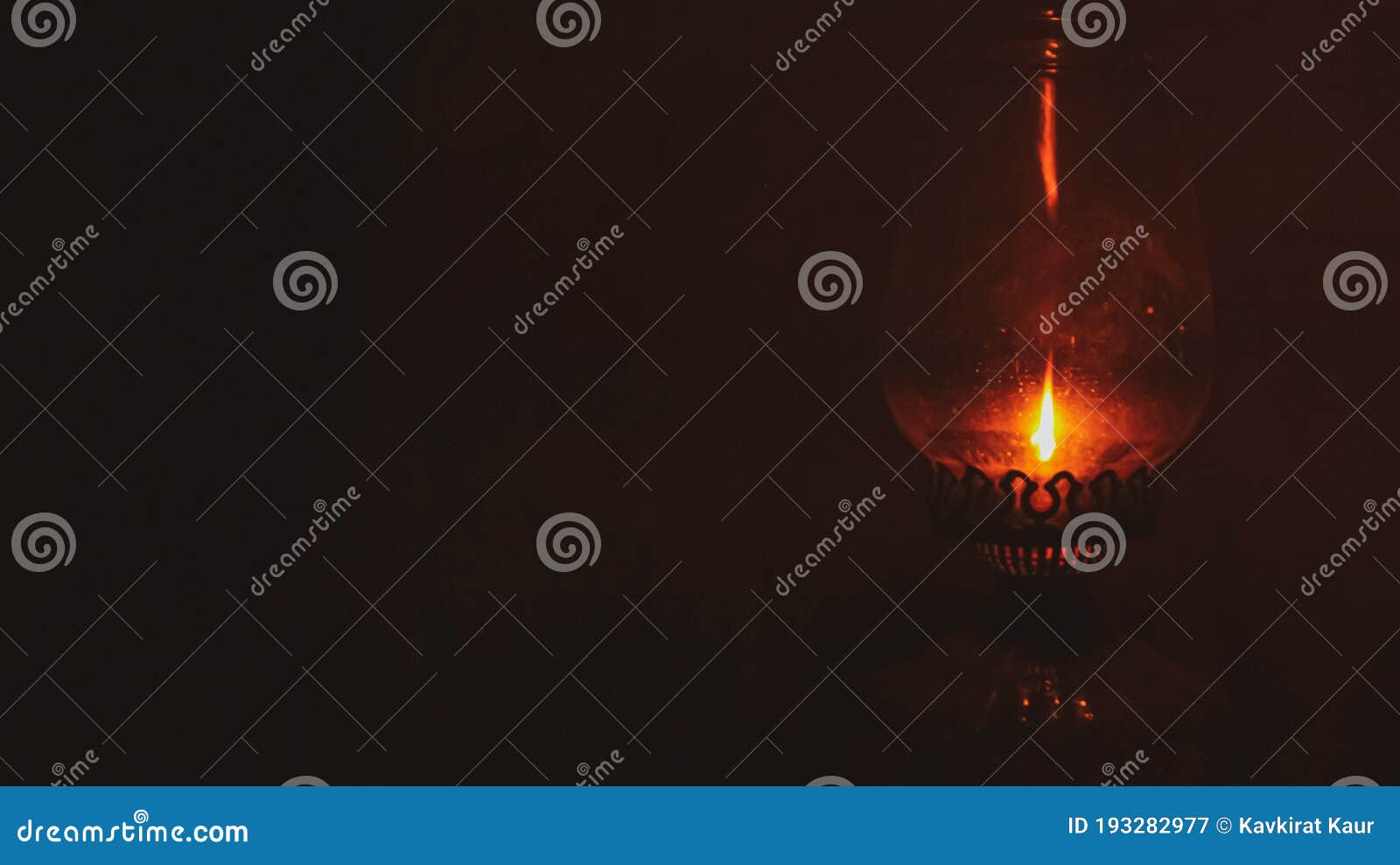 Burning lamp in the dark stock image. Image of abstract - 193282977