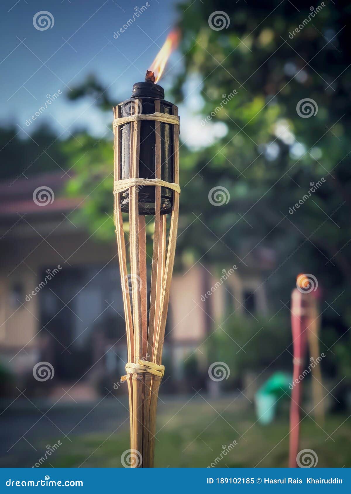 Burning Lamp Stick for Hari Raya Aid Preparation Stock Image - Image of ...