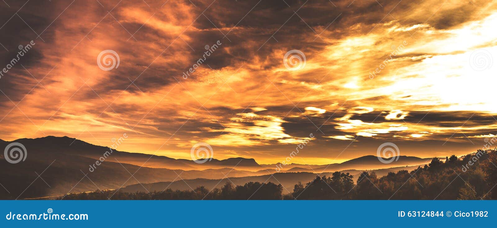 BURNING LANDSCAPE stock photo. Image of sunny, landscapes - 63124844