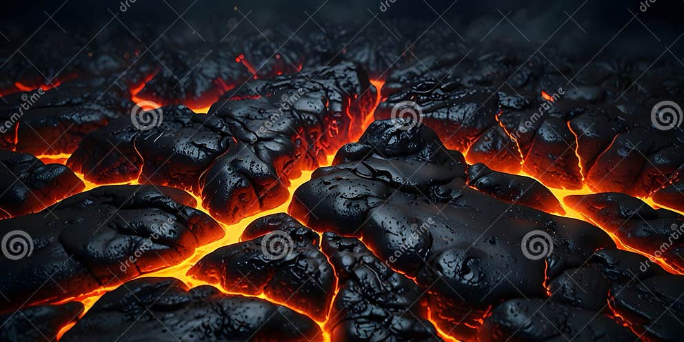 Burning Lava Abstract Background Stock Photo - Image of lava, element ...