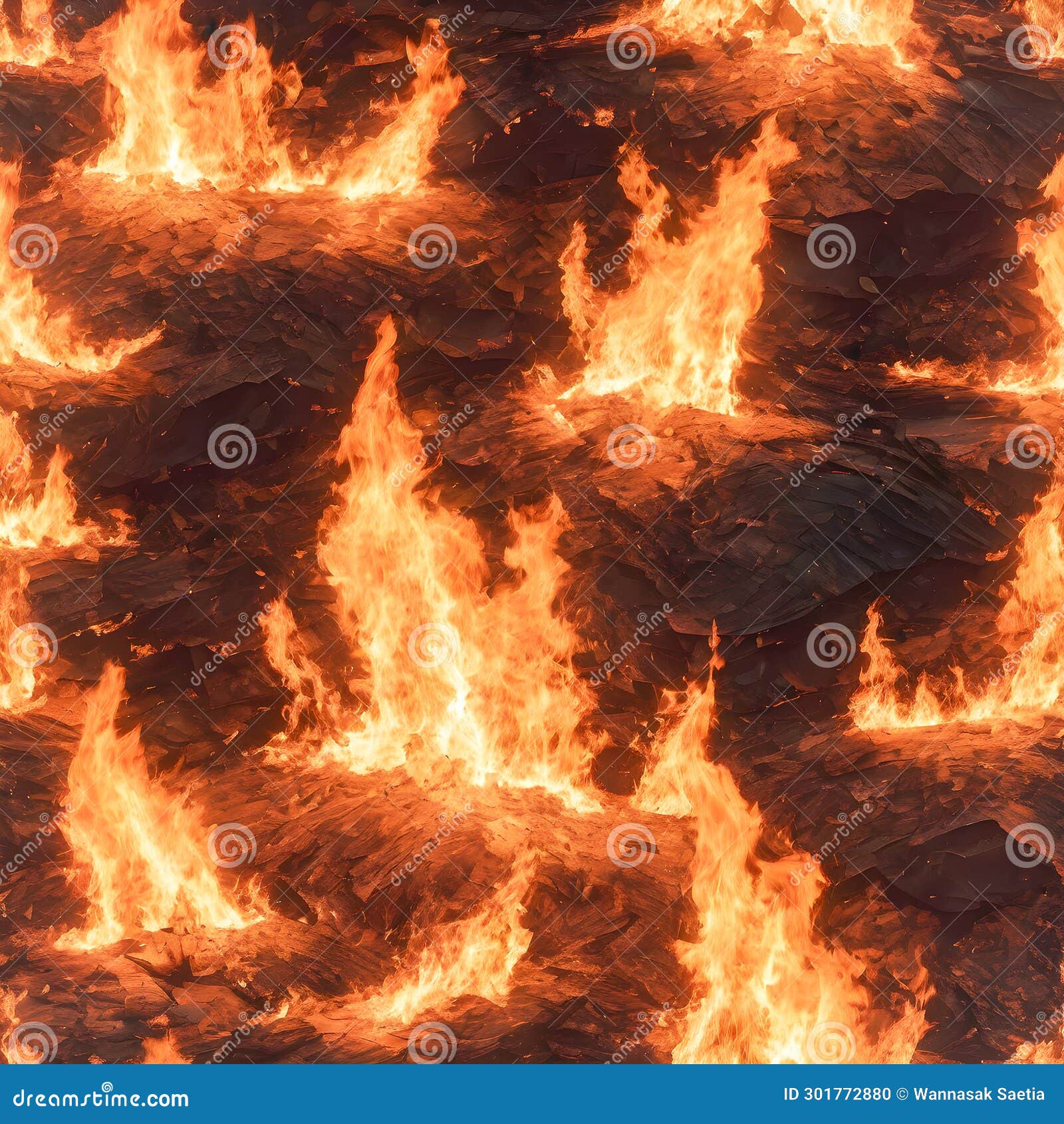 Burning Lava. Seamless Texture Stock Photo - Image of explosion, liquid ...