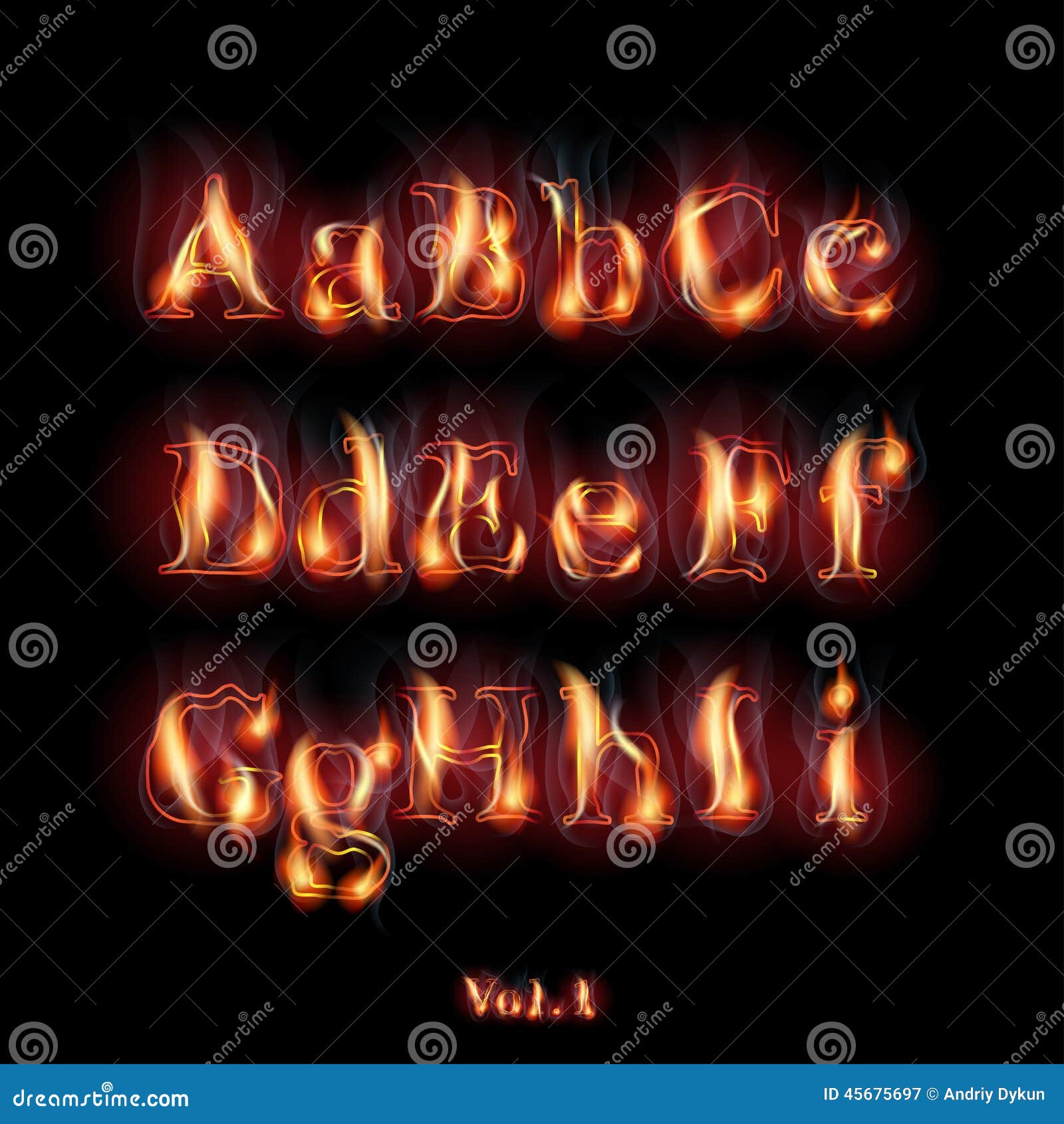 Fire Letters Drawing