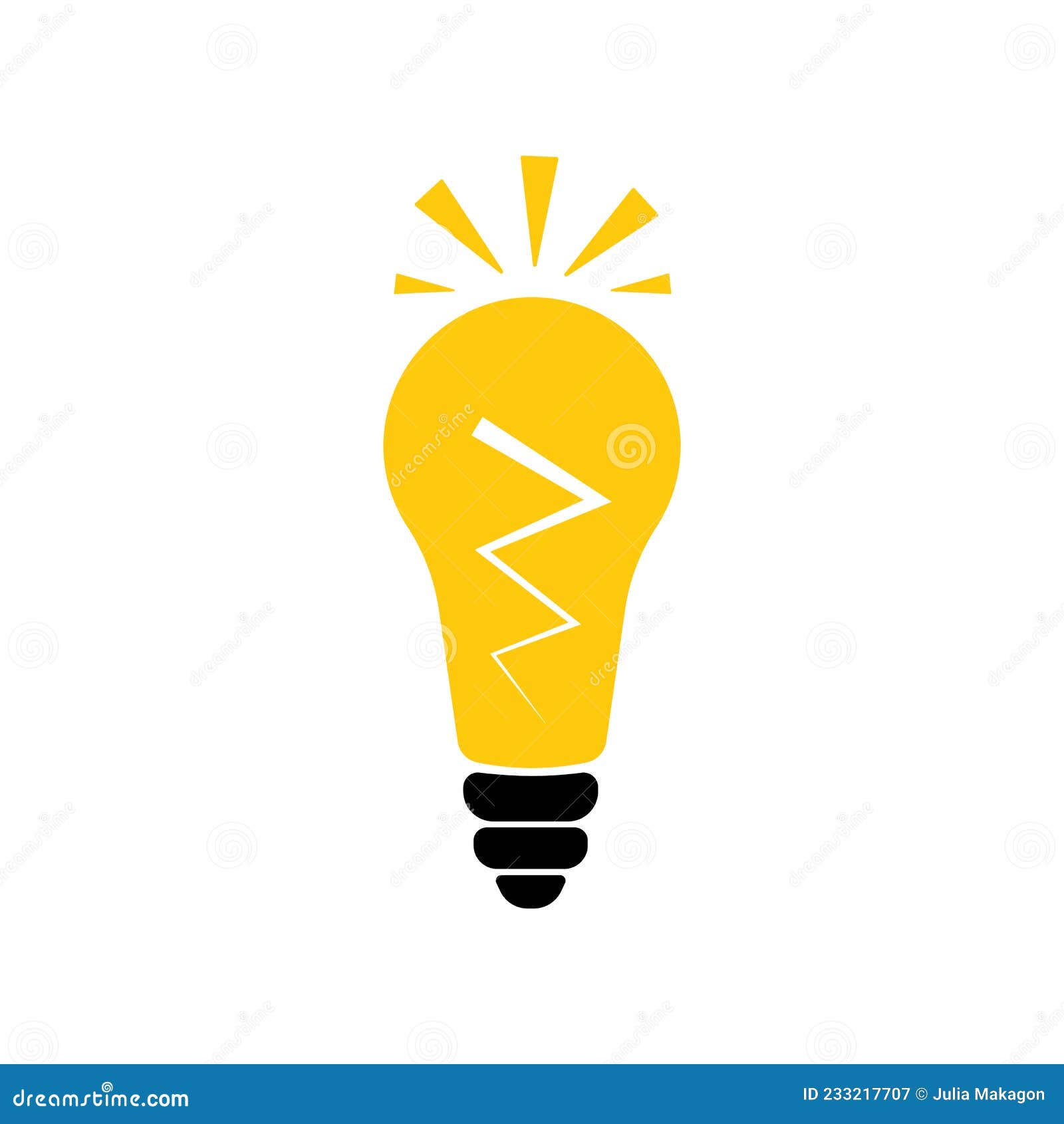 Burning Light Bulb. a Symbol of Innovation, Creative Thinking ...