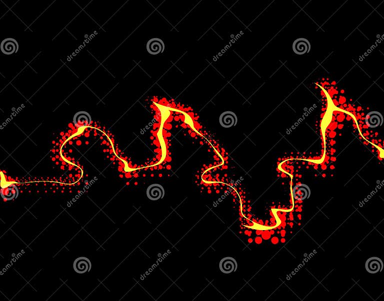 Burning line stock vector. Illustration of abstract, graphic - 10799831