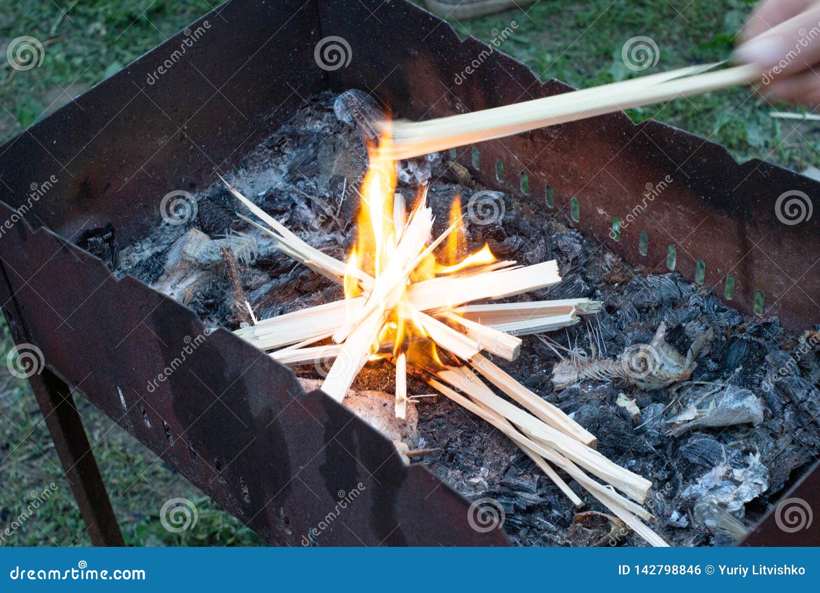 Burning logs in fireplace stock photo. Image of beautiful - 142798846