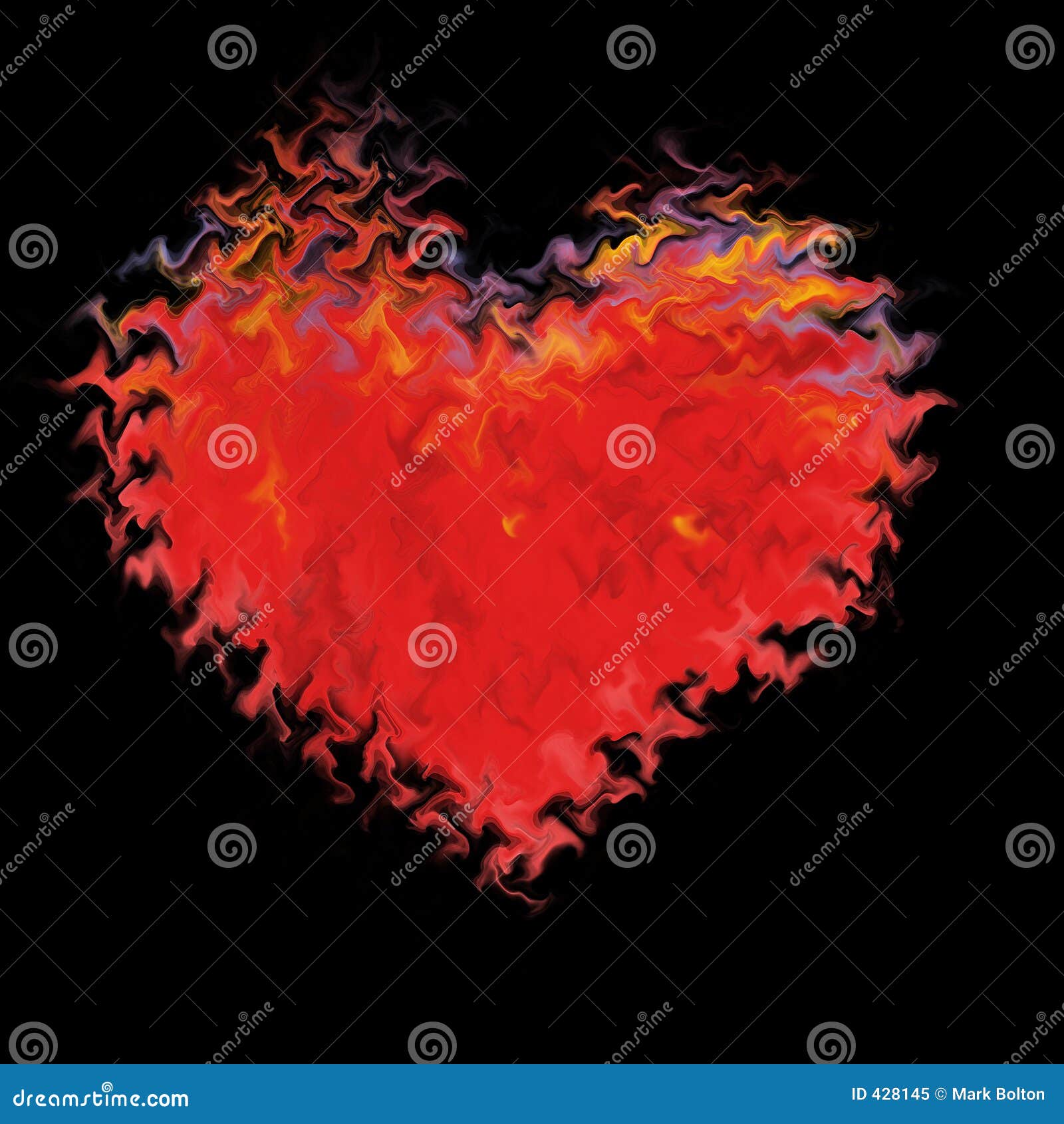 Burning Love 2. stock illustration. Illustration of smokey - 428145