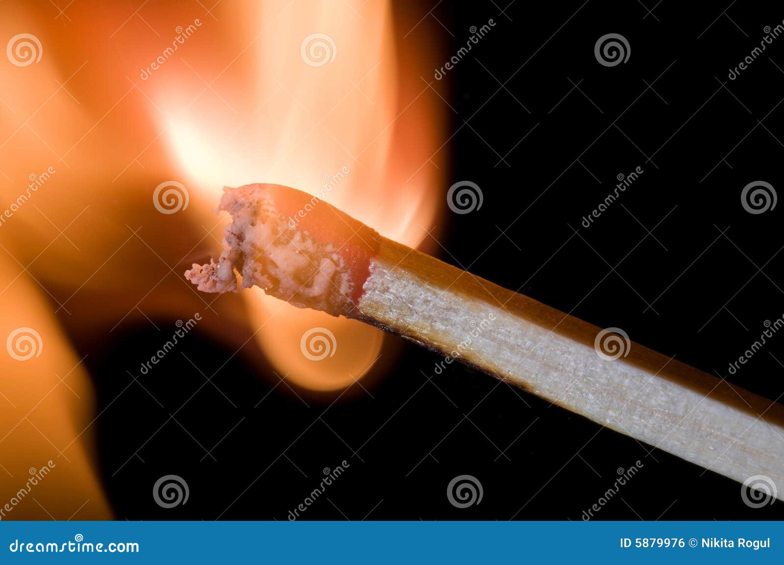 Burning match stock photo. Image of flame, flaming, brightly - 5879976